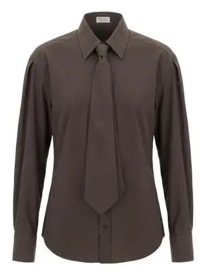 Brunello Cucinelli Brunello Cucinelli Long-Sleeved Shirt With Classic Collar No