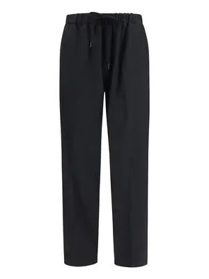 MAISON MARGIELA Drawstring Straight-leg Pants - Black