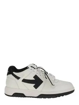 Off-White OFF-WHITE Out Of Office Leather Sneakers White