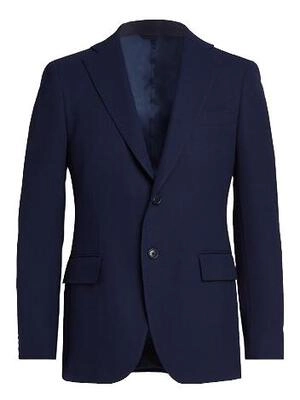 TOMBOLINI Blazer Size Polyester, Wool, Elastane - Blue