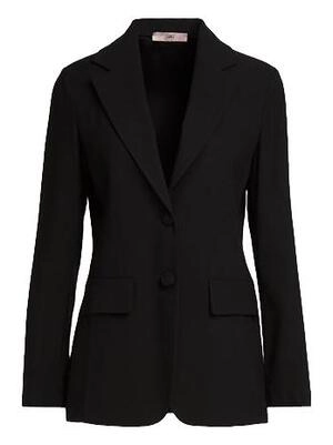 CARLA G. Blazer Size Acetate, Viscose, Elastane - Black