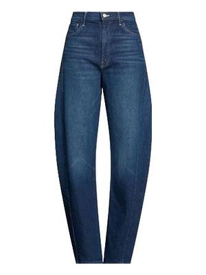 MOTHER High Waisted Straight Leg Jeans - Blue