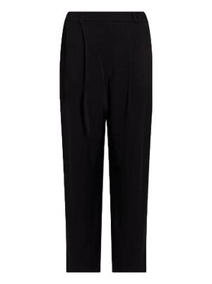 MANILA GRACE Manila Grace Tapered Pants In Dark Purple Viscose And Elastane Black