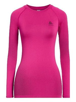 ODLO Recycled Polyester Base Layer Long Sleeve T-shirt - Garnet