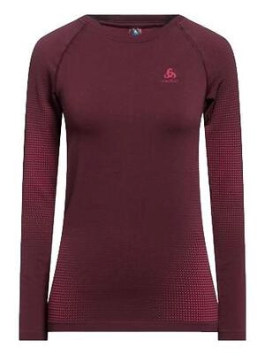 ODLO T-shirt Garnet Size Recycled Polyester, Recycled Polyamide, Recycled Elastane - Red