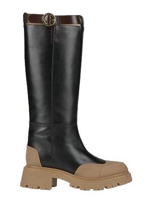 ODISSI Boot Size Leather, Rubber - Black