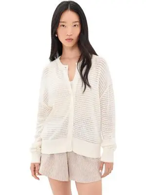 Varley Pembroke Knit Cardigan - Egret