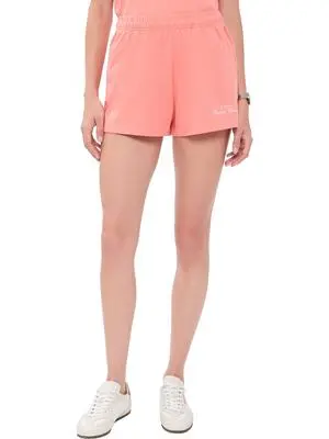 SPORTY & RICH Health And Wellness Club Disco Shorts - Flamingo