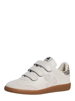 Isabel Marant Étoile Isabel Marant Beth Sneakers With Fur Trim Heel Chalk