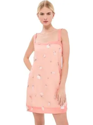Simkhai Sumi Embellished Mini Dress - Bubblegum