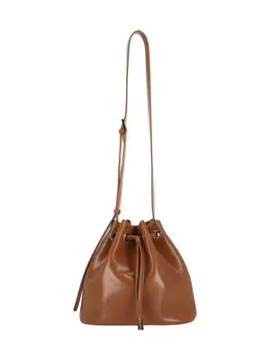 MARHEN.J Dangle Vegan Leather Bucket Bag - Brown