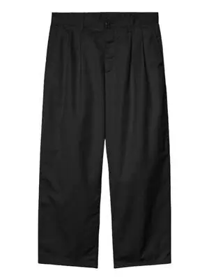Carhartt Work In Progress Pleated Chino Pants - Black