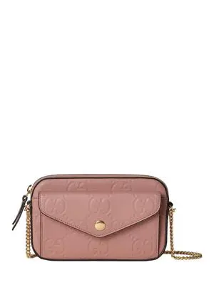 Gucci Gg Supreme Mini Crossbody Bag - Nude