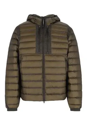 C.P. COMPANY D.d. Shell Goggle Down Jacket With Hood And Zip Closure - Green