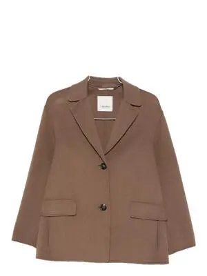 Max Mara Long-sleeved Suit Jacket - Brown