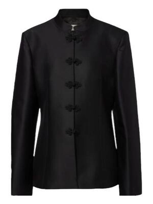 RÓHE Wool-blend Jacket With Frog Closures - Black