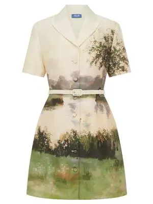 LEO LIN Leo Lin Brigitte Mini Dress Serene Print