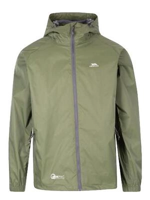 TRESPASS Qikpac Waterproof Jacket - Moss