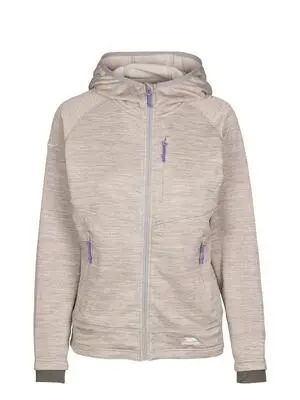 TRESPASS At200 Fleece Jacket With Logo Detail - Platinum