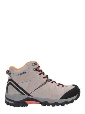 TRESPASS Kiara Suede Mid Cut Walking Boots - Gray