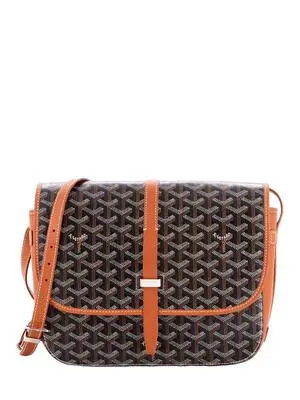 Goyard Belvedere Ii Messenger Bag Coated Canvas Mm Brown