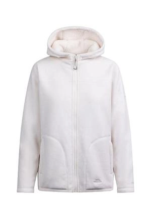 TRESPASS Fleece Jacket With Hood - Ghost