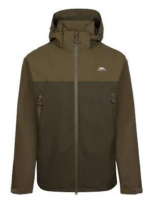 TRESPASS Waterproof Color Block Jacket - Marshland