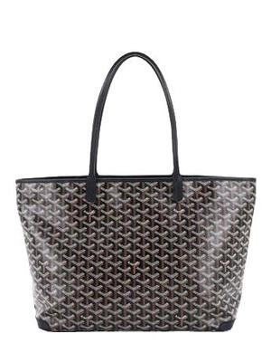 Goyard Artois Tote Coated Canvas Mm - Black