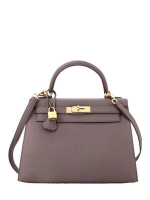 Hermès Kelly Handbag Epsom With Gold Hardware 28 - Grey
