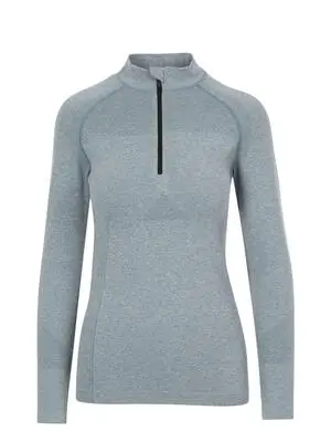 TRESPASS Pelina Half Zip Long-sleeved Active Top - Teal Mist