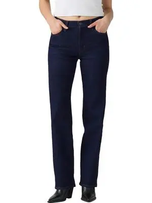 LEVI'S 723 High Waist Straight Leg Jeans - True Blue Rinse