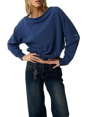RIP CURL Rip Curl Archive Off-the-Shoulder Sweatshirt