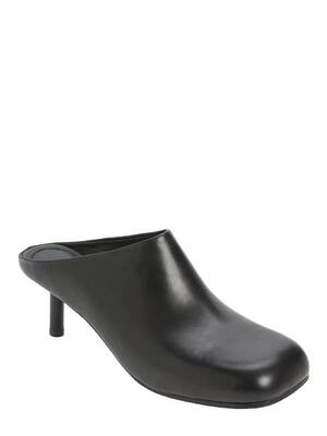 Sacai Square Toe Mule - Black