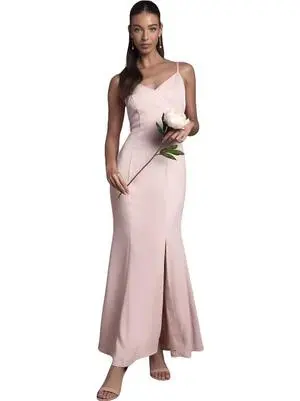 Coast Strappy V-neck Maxi Dress - Blush
