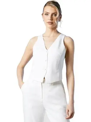 Coast Tailored Bridal Waistcoat - Ivory