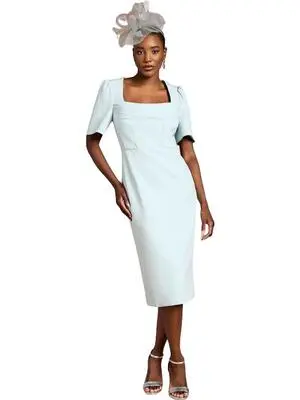 Coast Corset Pencil Dress - Duck Egg