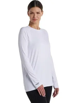 Coolibar Suntect Shield Performance Long Sleeve T-shirt - White