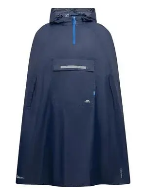 TRESPASS Qikpac Hooded Waterproof Packaway Poncho - Navy