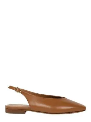 BOBBIES Bobbies Anouk Square-Toe Ballet Flats Camel