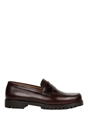 BOBBIES Bobbies Frank Loafers With Notched Sole Bison