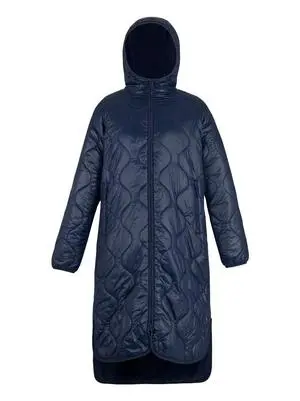 REGATTA Triea Quilted Long Jacket - Navy