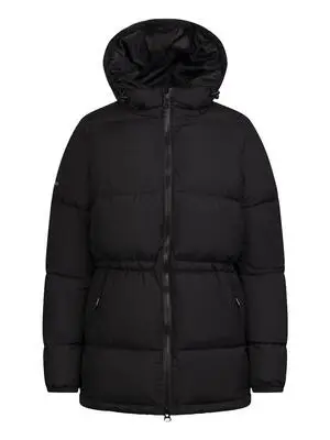 TRESPASS Quilted Waterproof Jacket With Hood - Black