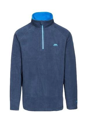 TRESPASS Blackford Microfleece Half-zip Top - Navy