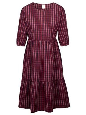 TRESPASS Helen Casual Dress - Dark Cherry