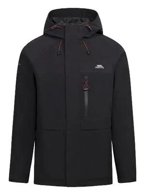 TRESPASS Carnish Waterproof Jacket With Hood - Black