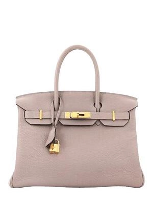 Hermès Birkin Handbag Togo With Gold Hardware 30 - Grey