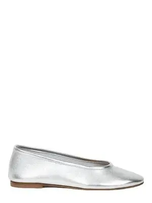 BOBBIES Ninon Ballet Flats - Silver