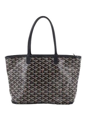 Goyard Artois Tote Coated Canvas Pm - Black