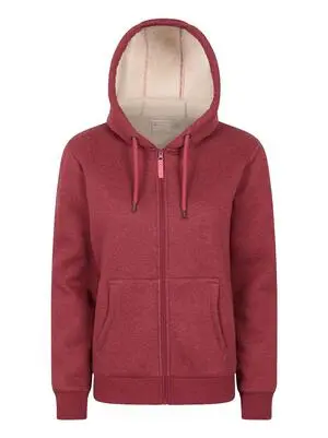 Mountain Warehouse Dalton Fleece Lined Full Zip Hoodie - Rust