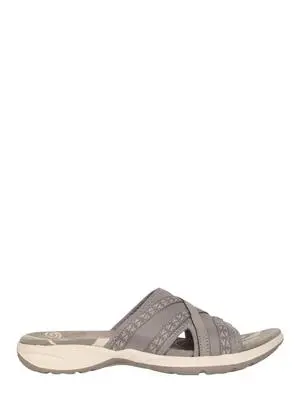 Mountain Warehouse Comfort Crest Slip-on Sliders With Floral Print - Gray